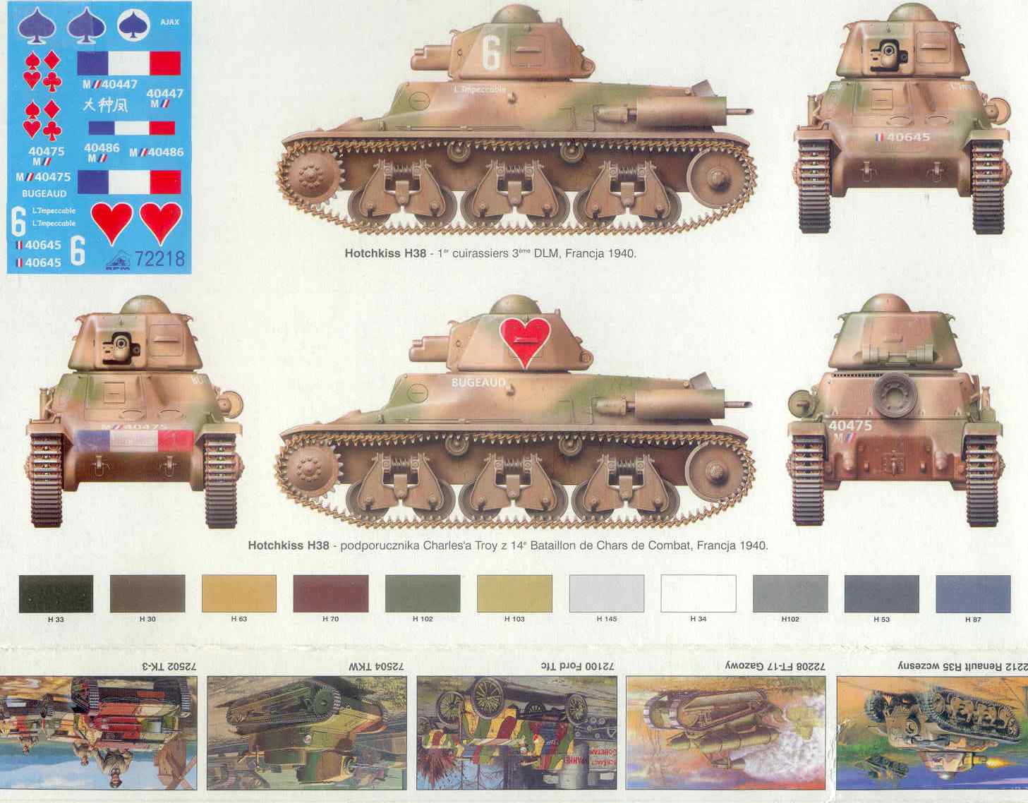 RPM French Hotchkiss H35, H38 and H39 Tanks